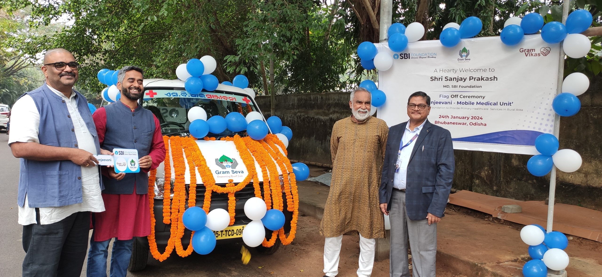 SBI Foundation MD flags off “SBI Sanjeevani” - Mobile Medical Unit ...
