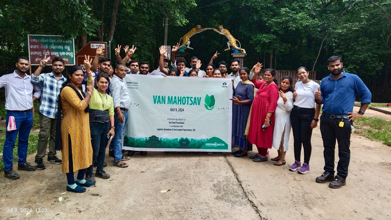 Tata Steel Kalinganagar observes Van Mahotsav at Ashokjhar - Prabaha TV